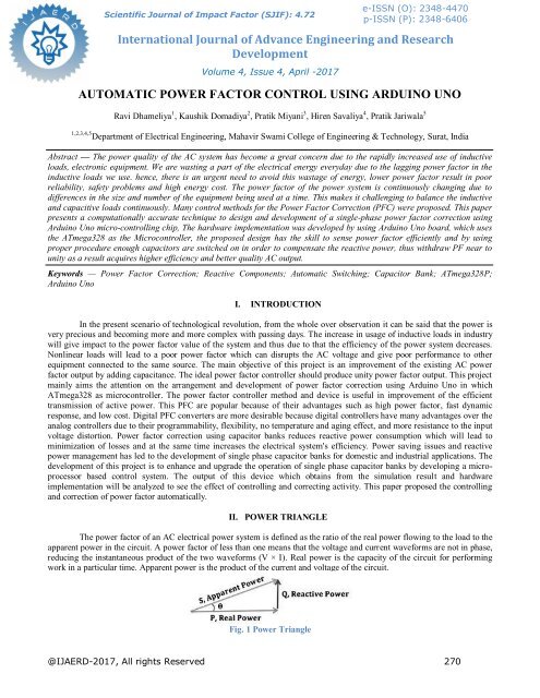 Automatic Power Factor Control Using Arduino Uno Ijaerdv04i0488459