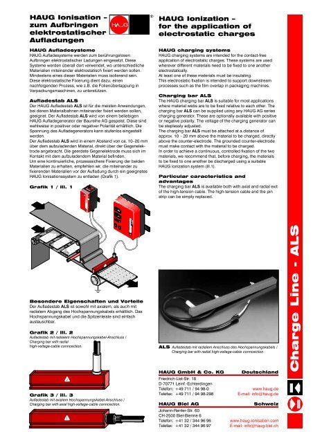Aufladestab ALS - Haug GmbH