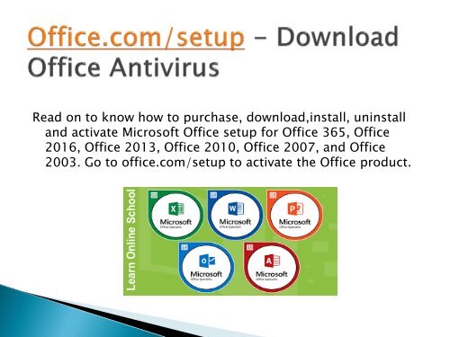 office setup - Install And Setup Microsoft Office