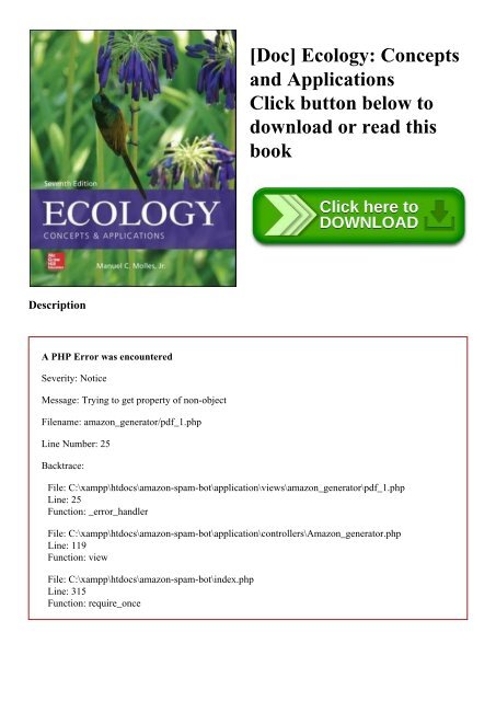 [Doc] Ecology Concepts and Applications (DOWNLOAD E.B.O.O.K.^)