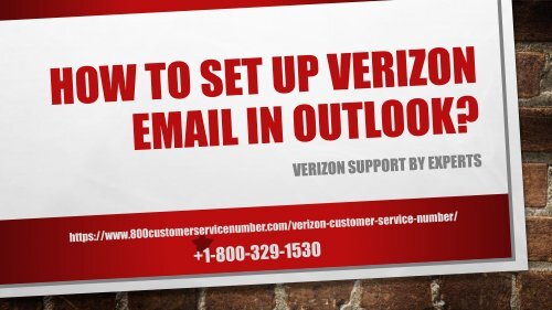 How to Set Up Verizon Email in Outlook