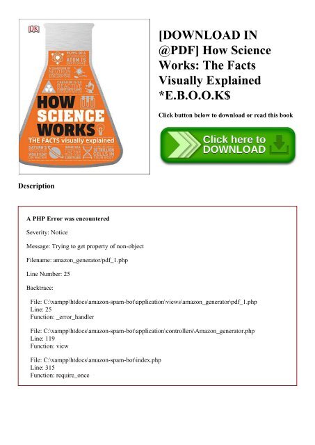 [DOWNLOAD IN @PDF] How Science Works The Facts Visually Explained E.B.O ...