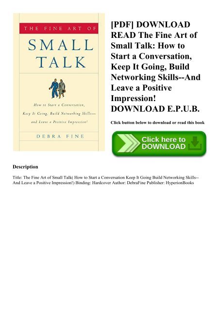 Pdf Of Small Talk Art