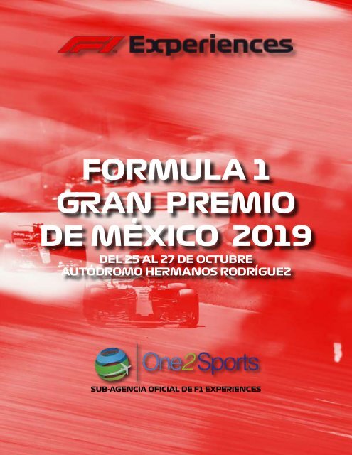 Brochure blanco Formula 1 de México