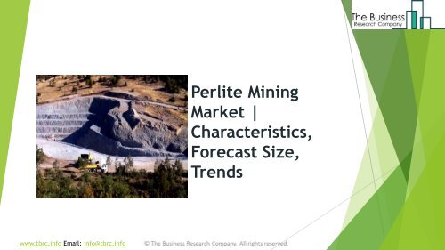 Perlite Mining Global Market Report 2019