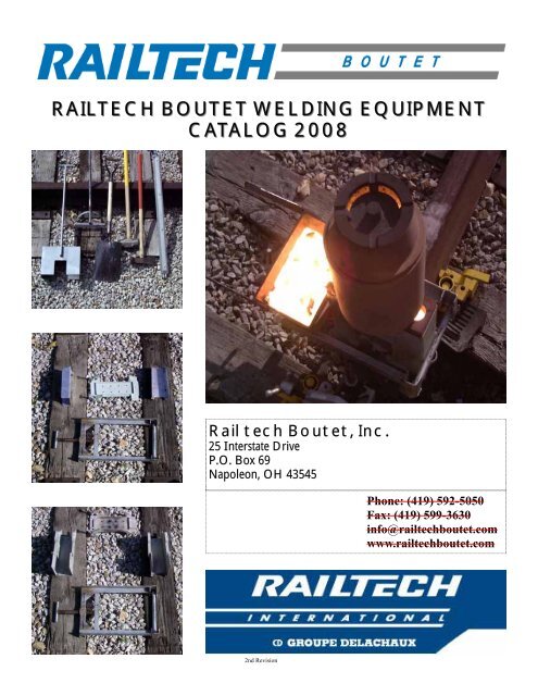 RAILTECH BOUTET WELDING EQUIPMENT CATALOG 2008