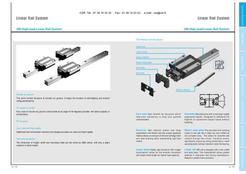 SBI High-load Linear Rail System SBI High-load Linear Rail ... - CSR