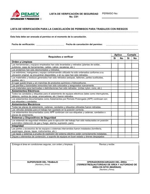 C01_LISTA DE VERIFICACIÓN C01_LISTA DE VERIFICACIÓN