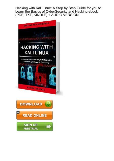 (SUPPORTED) Hacking Kali Linux Basics CyberSecurity ebook eBook PDF Download