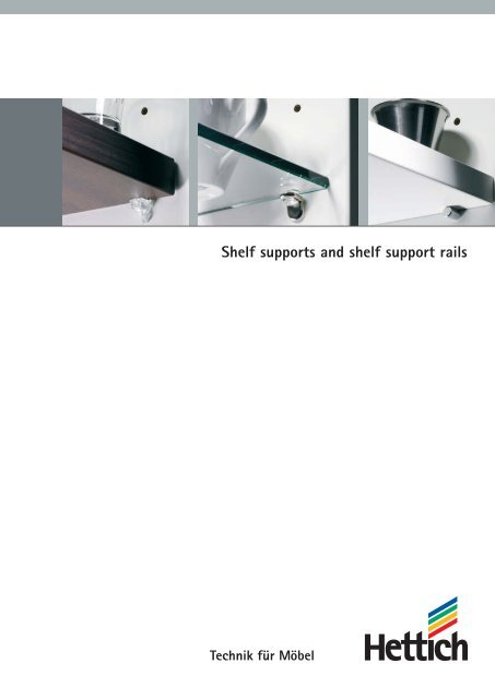 Catalogue Shelf supports and shelf support rails - Hettich