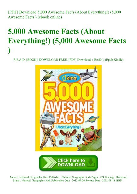 [PDF] Download 5 000 Awesome Facts (About Everything!) (5 000 Awesome ...
