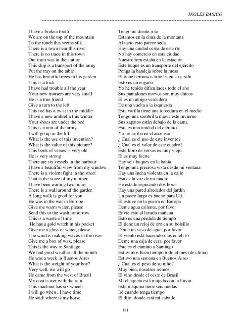 INGLES BASICO