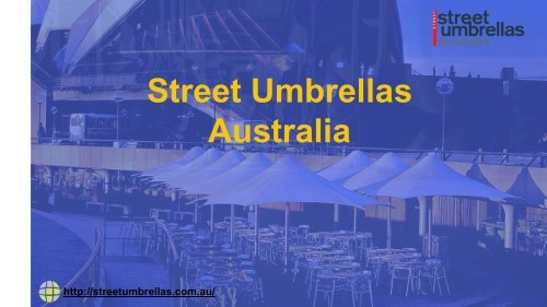 permanent outdoor shade structures- street umbrellas Australia ...