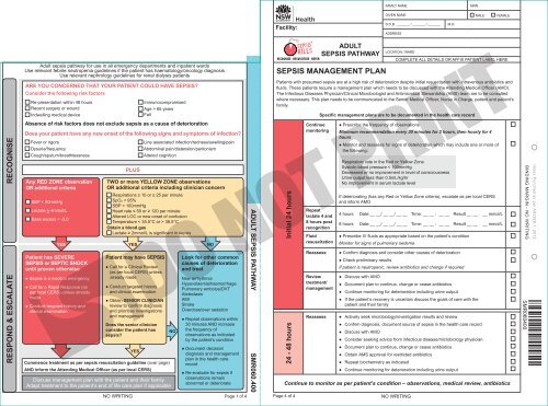 Sepsis Pathway
