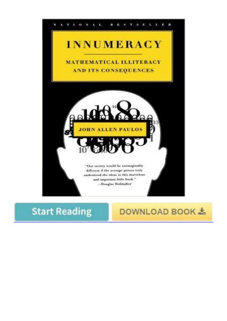 (pd9c) PDF Download Innumeracy: Mathematical Illiteracy and Its ...