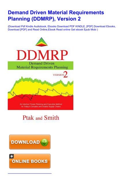 (Collectible) [PDF] Download Demand Driven Material Requirements ...