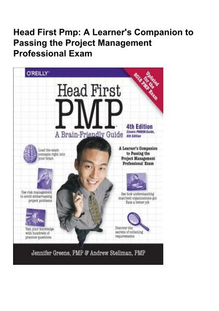 RECORD) Head First Pmp: A Learner's Companion to Passing the Project Management Professional ...