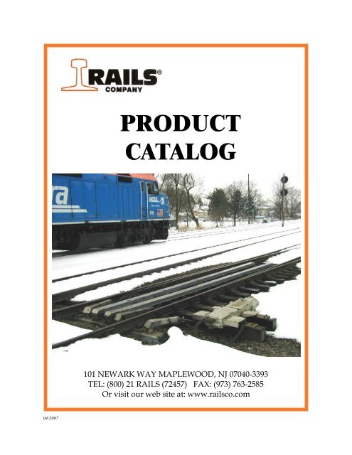 Download Product Catalog - Rails Company