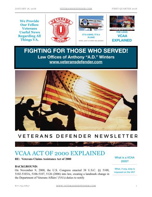 VCAA NEWSLETTER AND PAGES