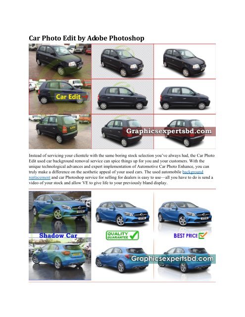 Car Edit by Adobe Photoshop