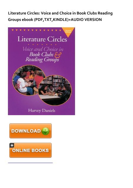 (BARGAIN) Literature Circles: Voice and Choice in Book Clubs Reading ...