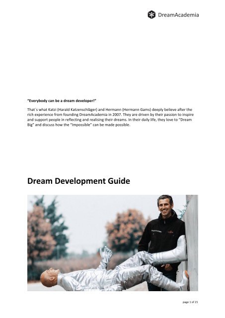 Dream Development Guide