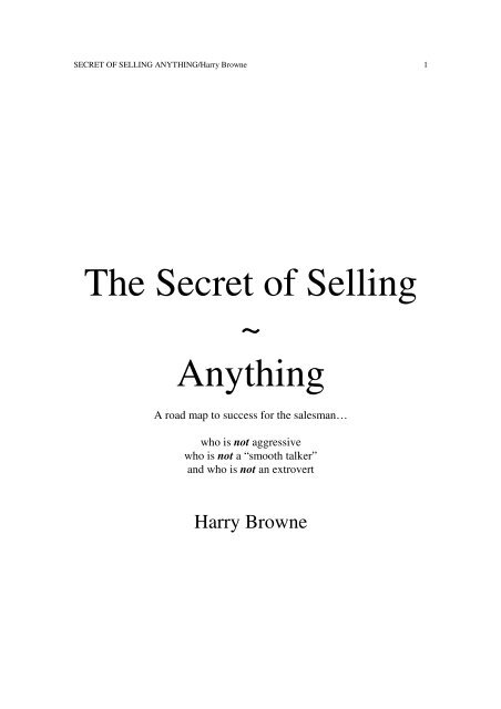 The-Secret-of-Selling-Anything
