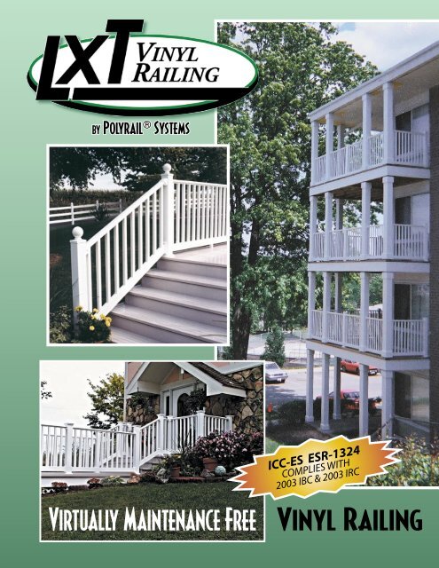 LXT Vinyl Railing Brochure - Digger Specialties, Inc.