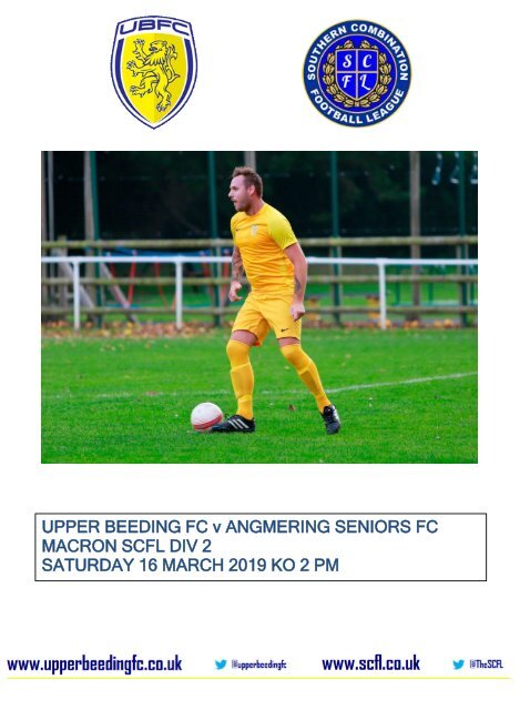 UBFC V ANGMERING SENIORS 160319