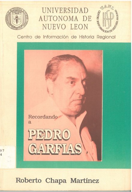 RECORDANDO A PEDRO GARFIAS