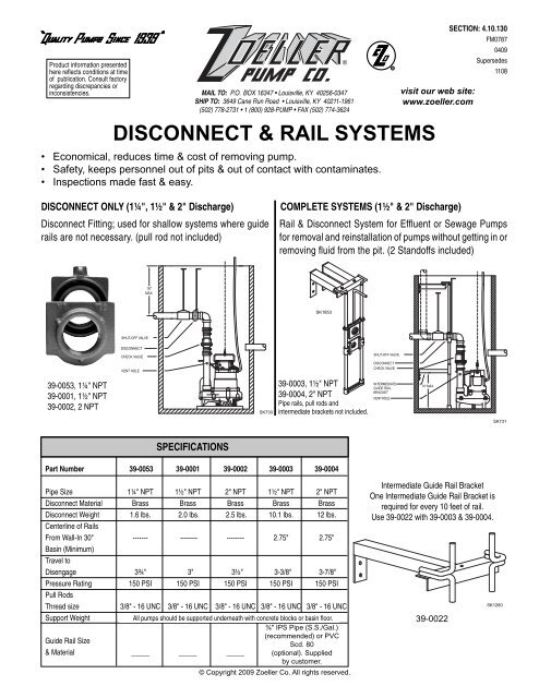 EZ OUT RAIL SYSTEMS - Pump Express