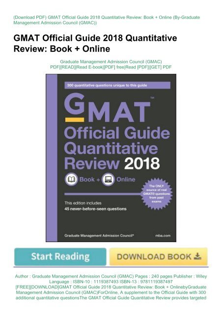 gmat quantitative review pdf