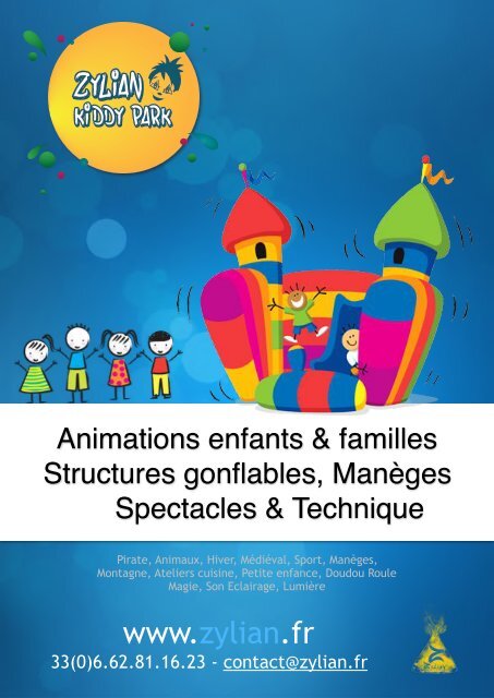 Catalogue ZYLIAN CONCEPT ANIMATION