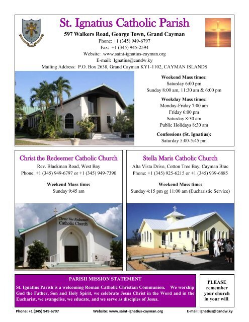 ST. IGNATIUS CATHOLIC SCHOOL - Saint Ignatius Parish