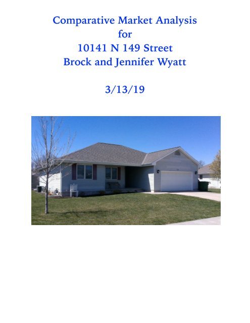 market for 10141 N 149