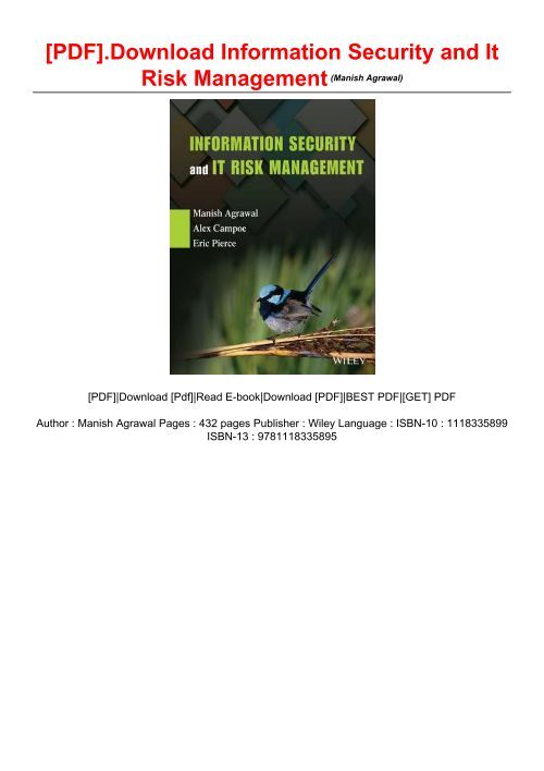 [PDF].Download Information Security and It Risk Management