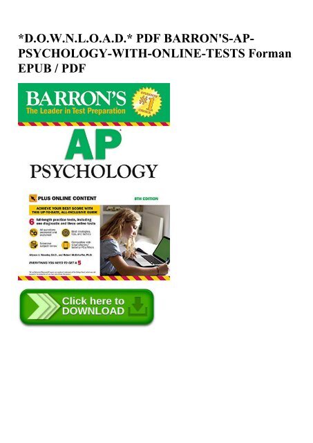 barron's gre psychology pdf free download