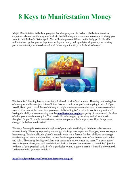 8 Keys to Manifestation Money