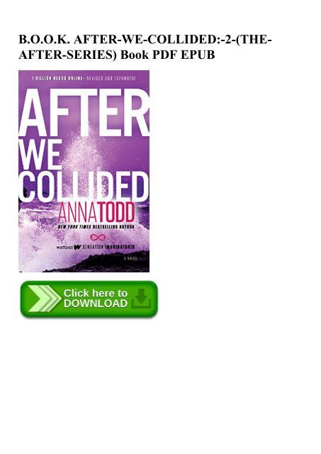 After We Collided Book Read Online / Pdf After We Collided Book After ...