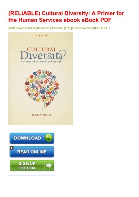(RELIABLE) Cultural Diversity: A Primer for the Human Services ebook ...