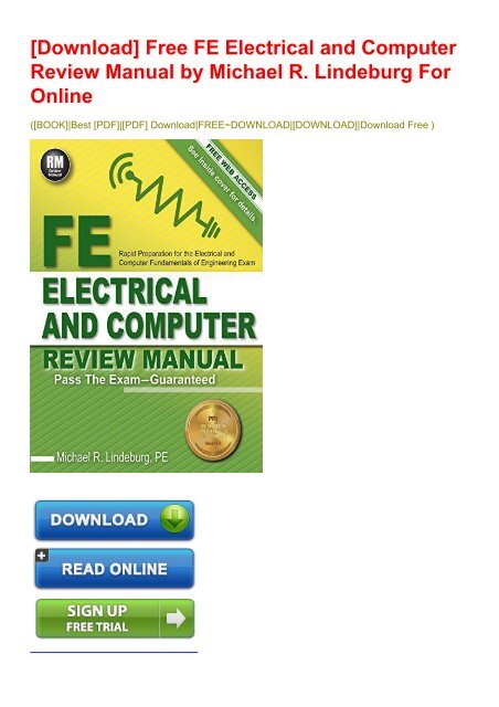 -Download-Free-FE-Electrical-and-Computer-Review-Manual-by-Michael-R-