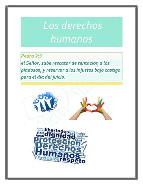 Los derechos humanos proyecto