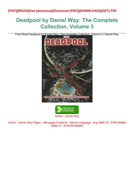 Free.Read Deadpool by Daniel Way: The Complete Collection, Volume 3 ...