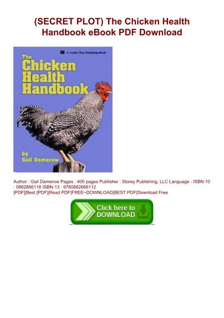 (SECRET PLOT) The Chicken Health Handbook eBook PDF Download