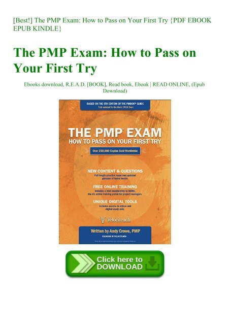 [Best!] The PMP Exam How to Pass on Your First Try {PDF EBOOK EPUB KINDLE}