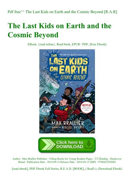 Pdf free^^ The Last Kids on Earth and the Cosmic Beyond [R.A.R]