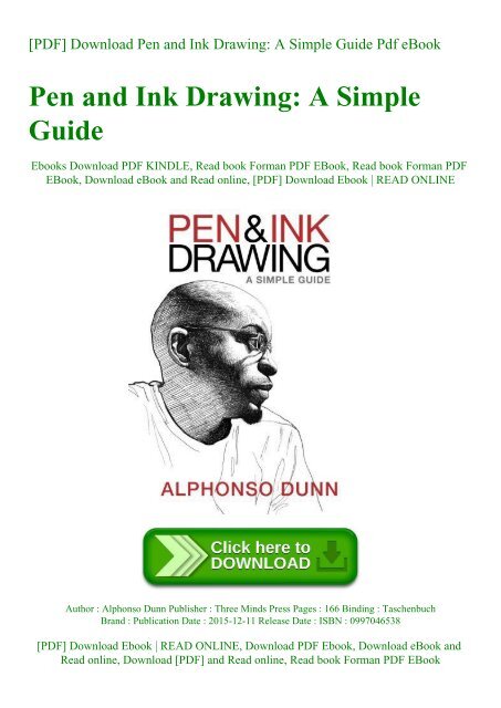 [PDF] Download Pen and Ink Drawing A Simple Guide Pdf eBook
