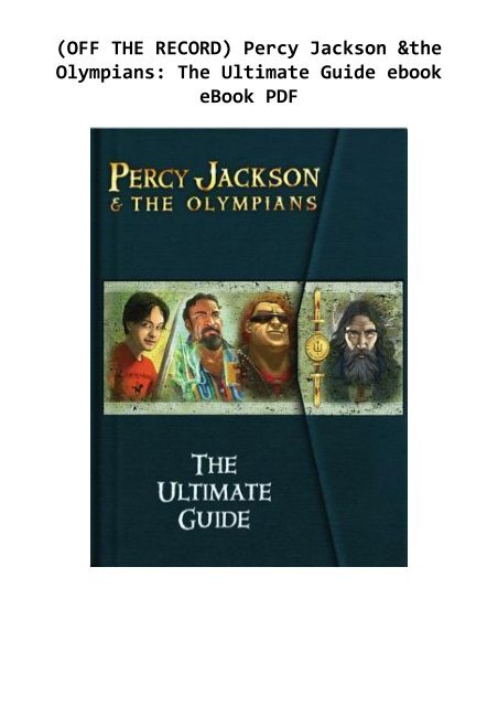 percy jackson the ultimate guide pdf free