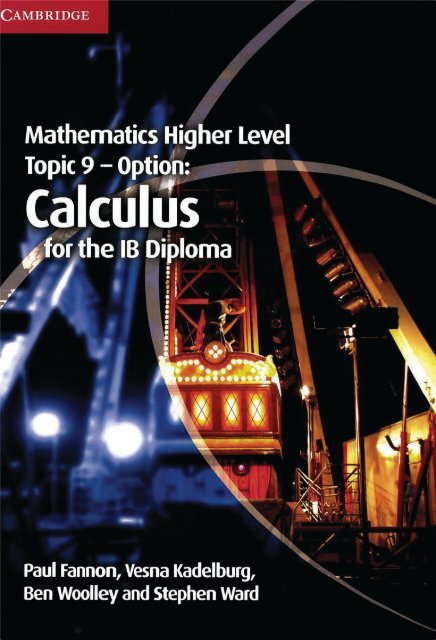 9781107632899, Mathematics Higher Level Topic 9 - Option Calculus SAMPLE40