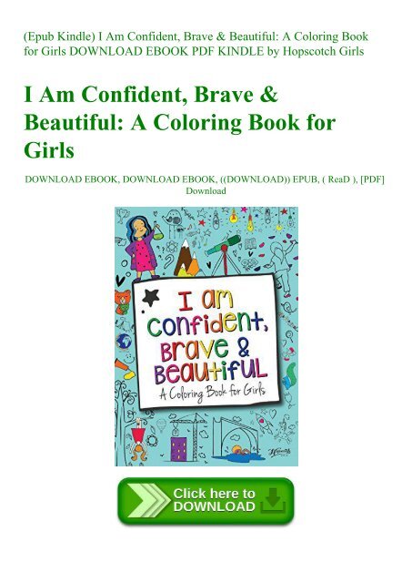 (Epub Kindle) I Am Confident Brave & Beautiful A Coloring Book for ...